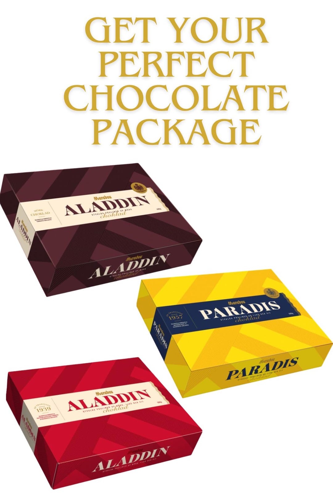 3 Boxes of Swedish Candy Chocolate Total 1400g of Chocolate Pralines ...