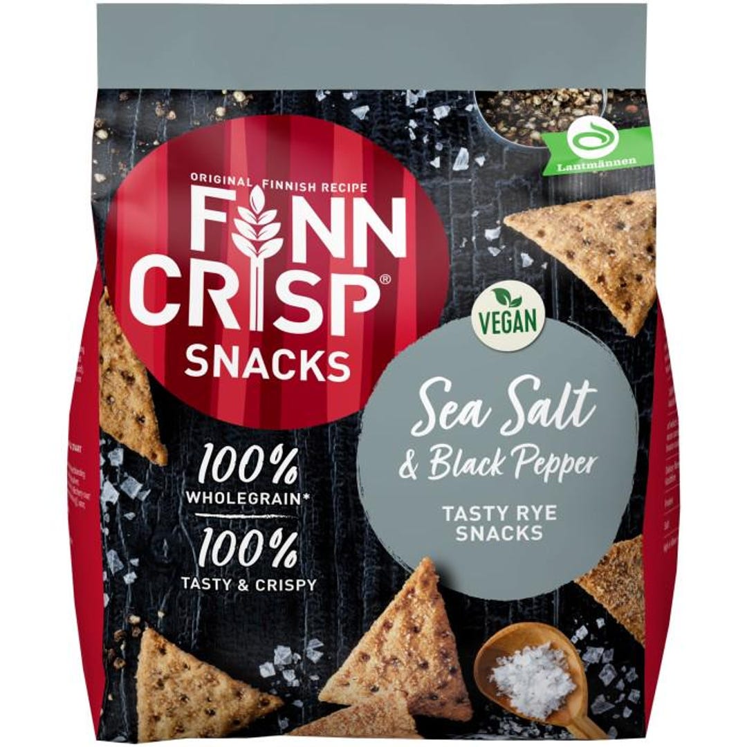 1 Pack Finn Crisp Rye Snacks – Sea Salt & Black Pepper 150g - Etsy