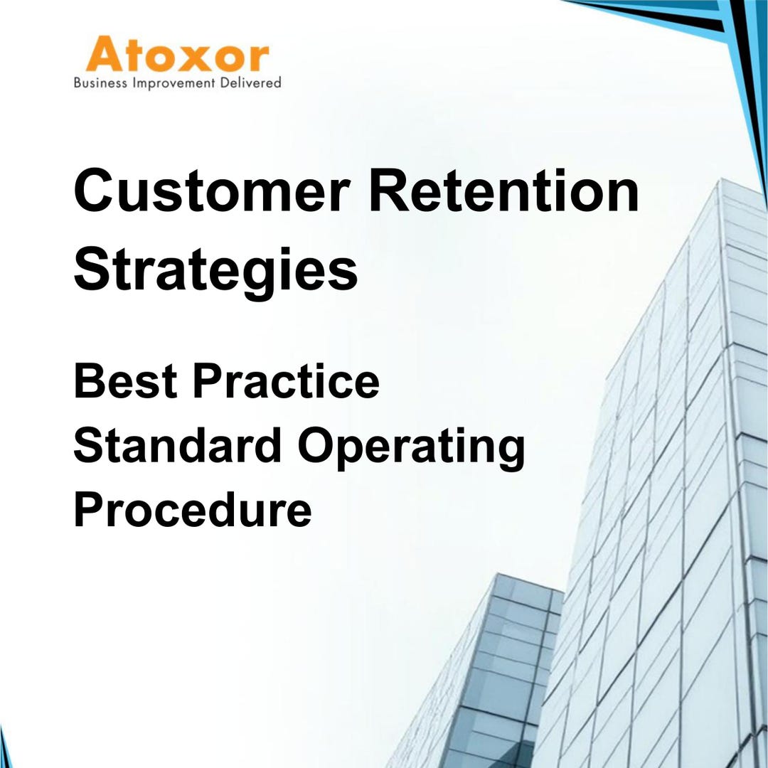 Customer Retention Strategies Standard Operating Procedure, SOP, Guide ...
