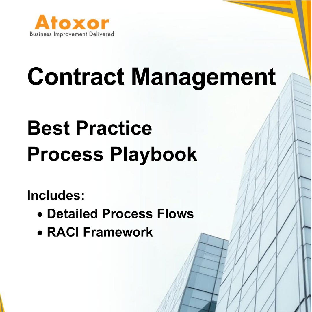 Contract Management Process Playbook, Workflow, Procedure, Guide, Best ...