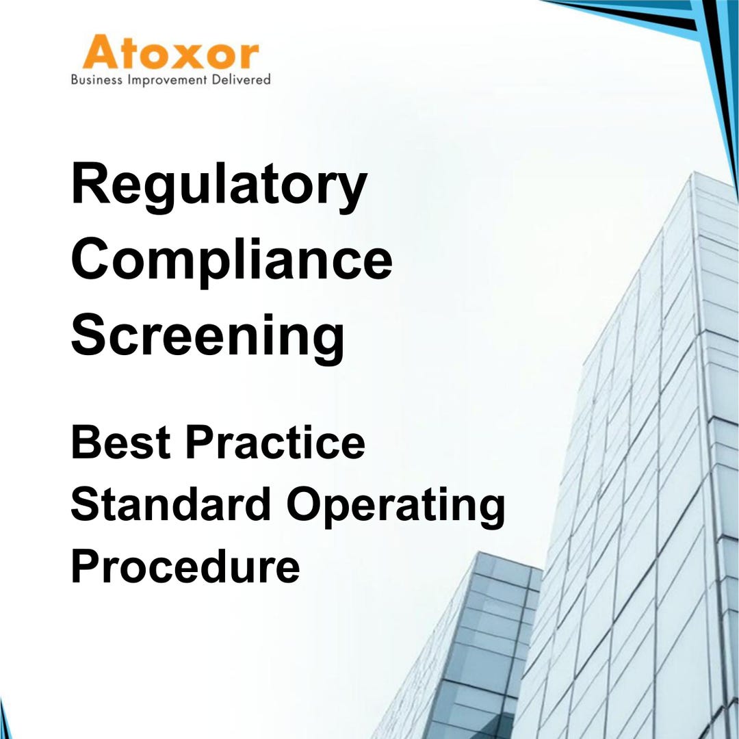 Regulatory Compliance Screening SOP Template | Standardise Checks ...