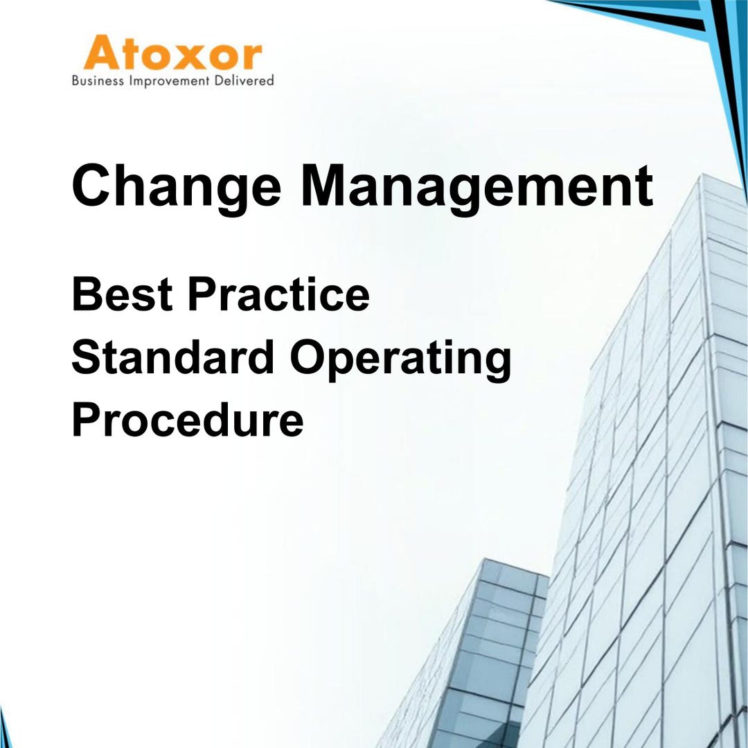 Change Management Standard Operating Procedure, SOP, Guide, Best ...
