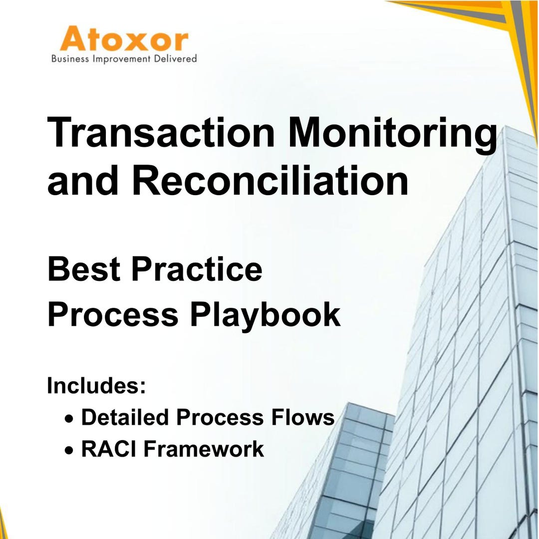 Transaction Monitoring & Reconciliation Process Playbook, Workflow ...