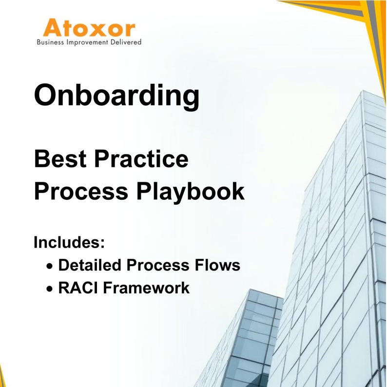 Onboarding Process Playbook, Workflow, Procedure, Guide, Best Practices, Human Resources, HR ...
