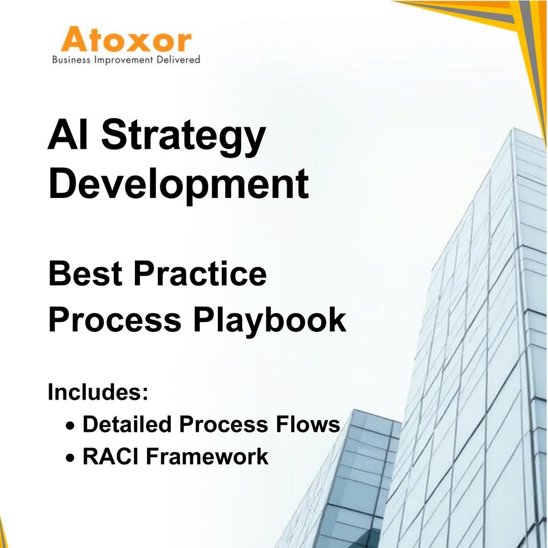 AI Strategy Development Process Playbook, Workflow, Procedure, Guide ...