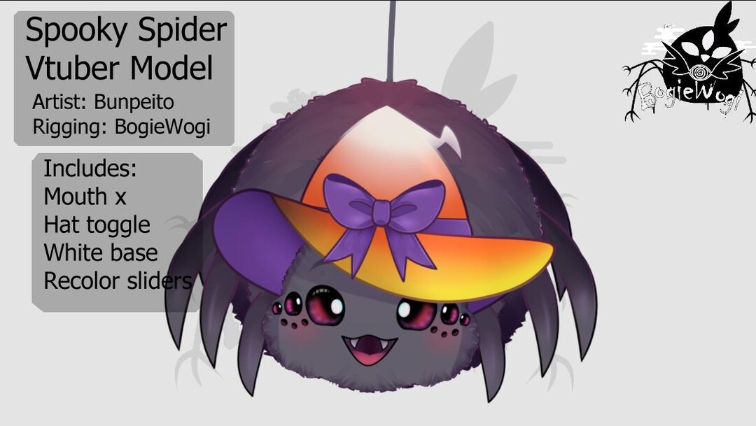 Spooky Spider Vtuber Model - Etsy