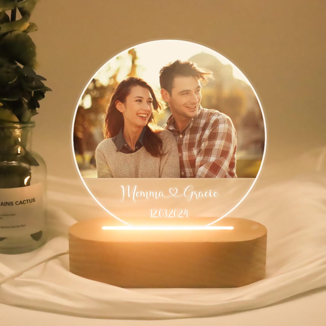 Custom Photo Night Light,couple Photo Night Light,picture LED Lamp ...