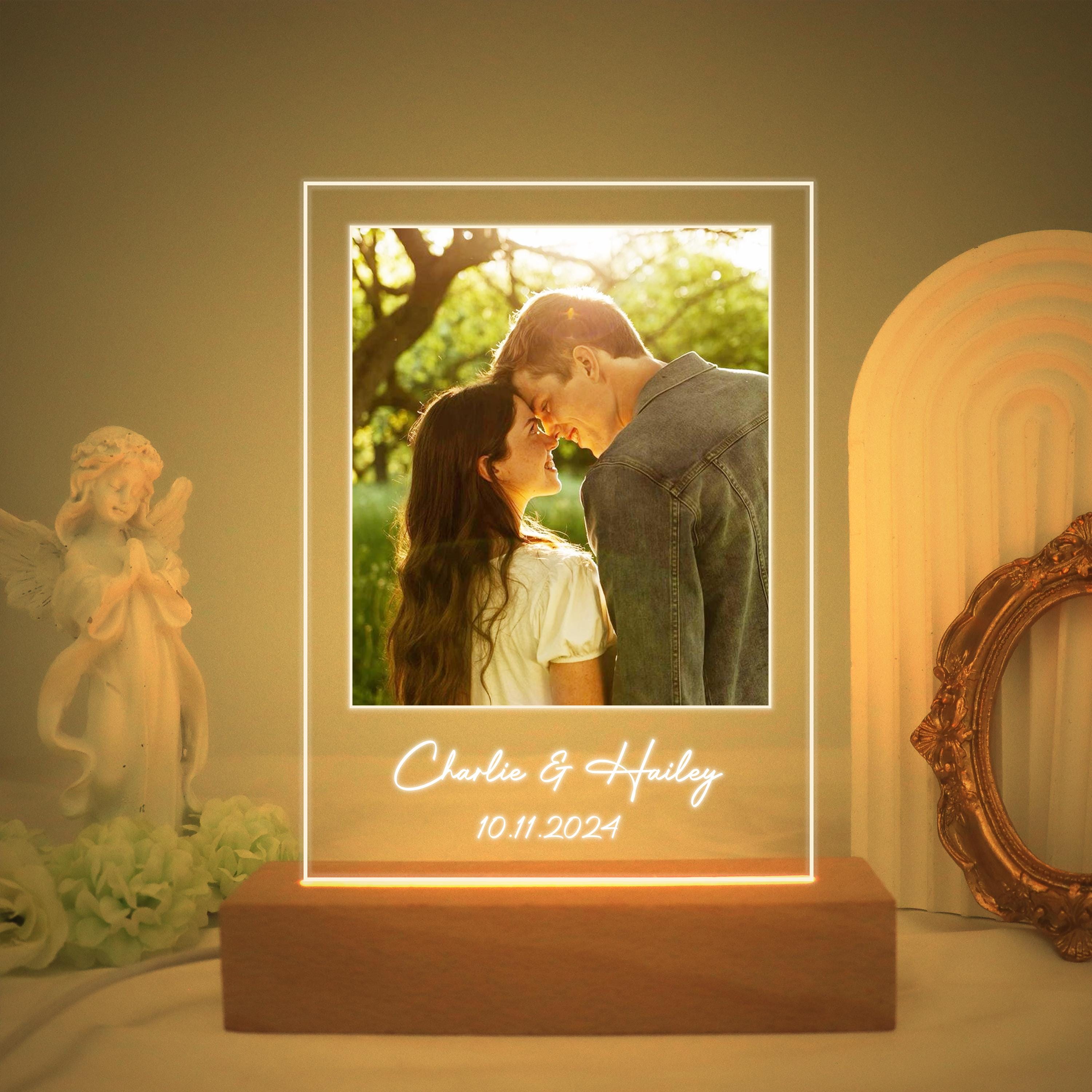 Custom Photo Night Light,picture LED Light,personalized Photo Lamp ...