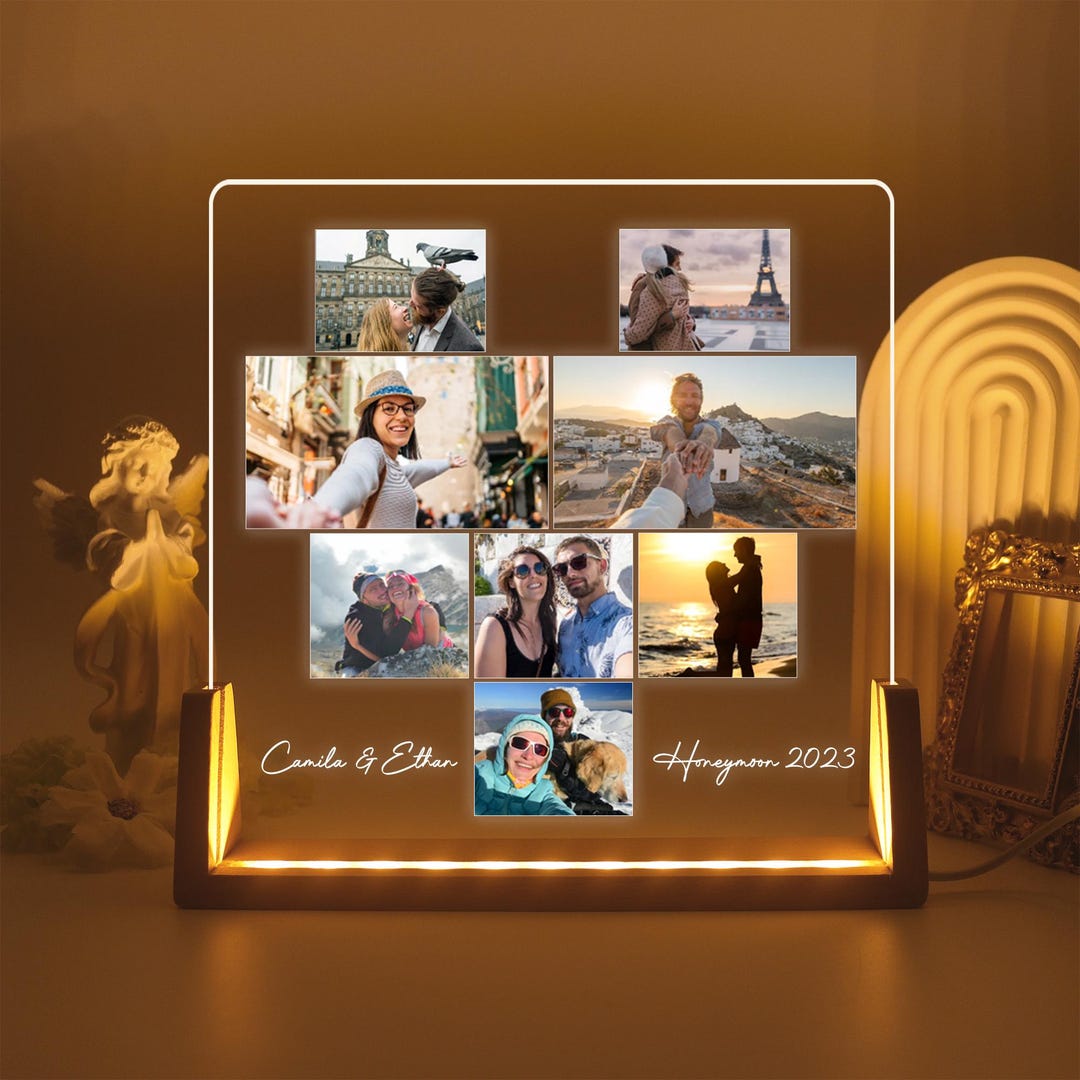 Custom Photo Night Light,picture LED Light,photo Collage Light,picture ...