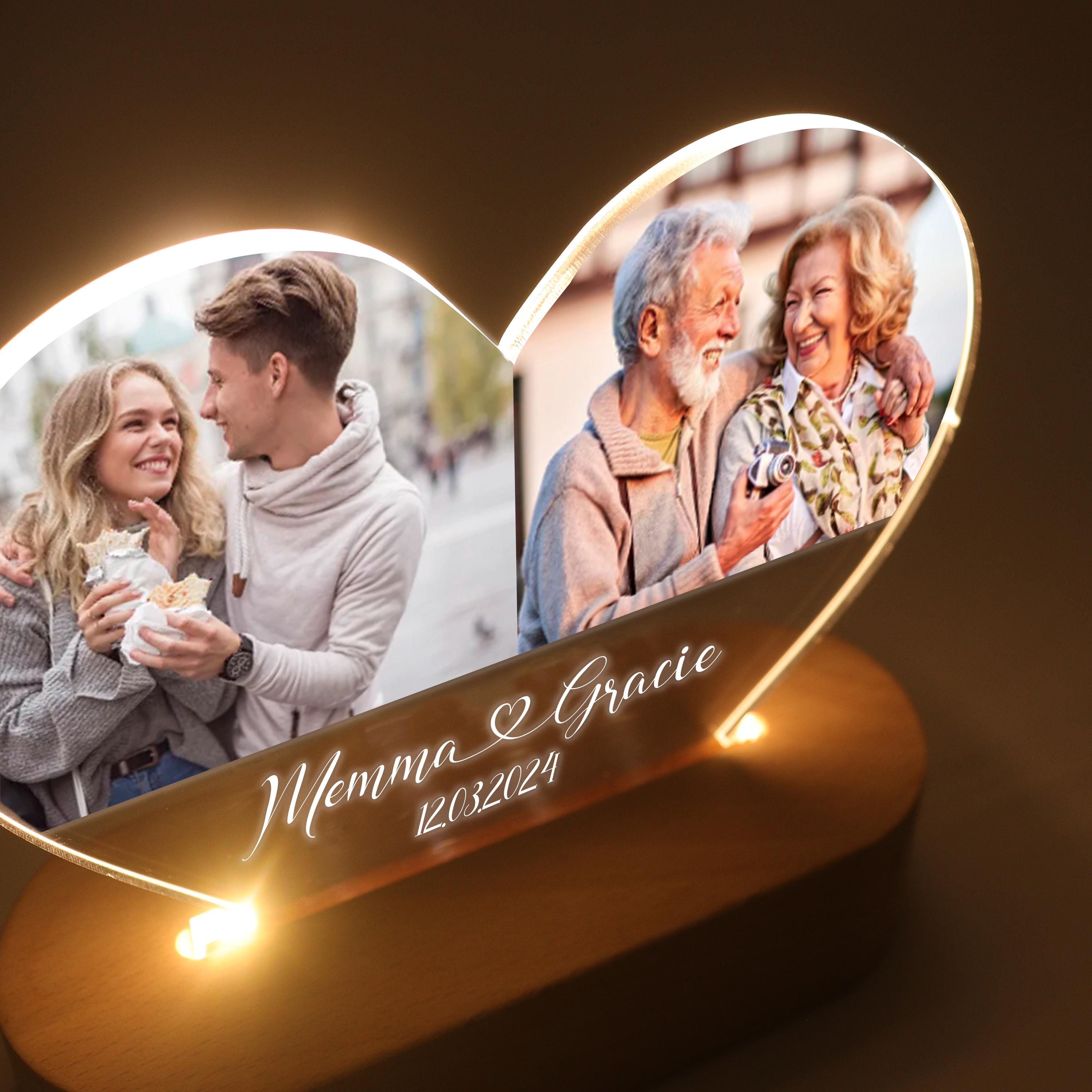Custom Photo Night Light,couple Photo Night Light,picture LED Lamp ...