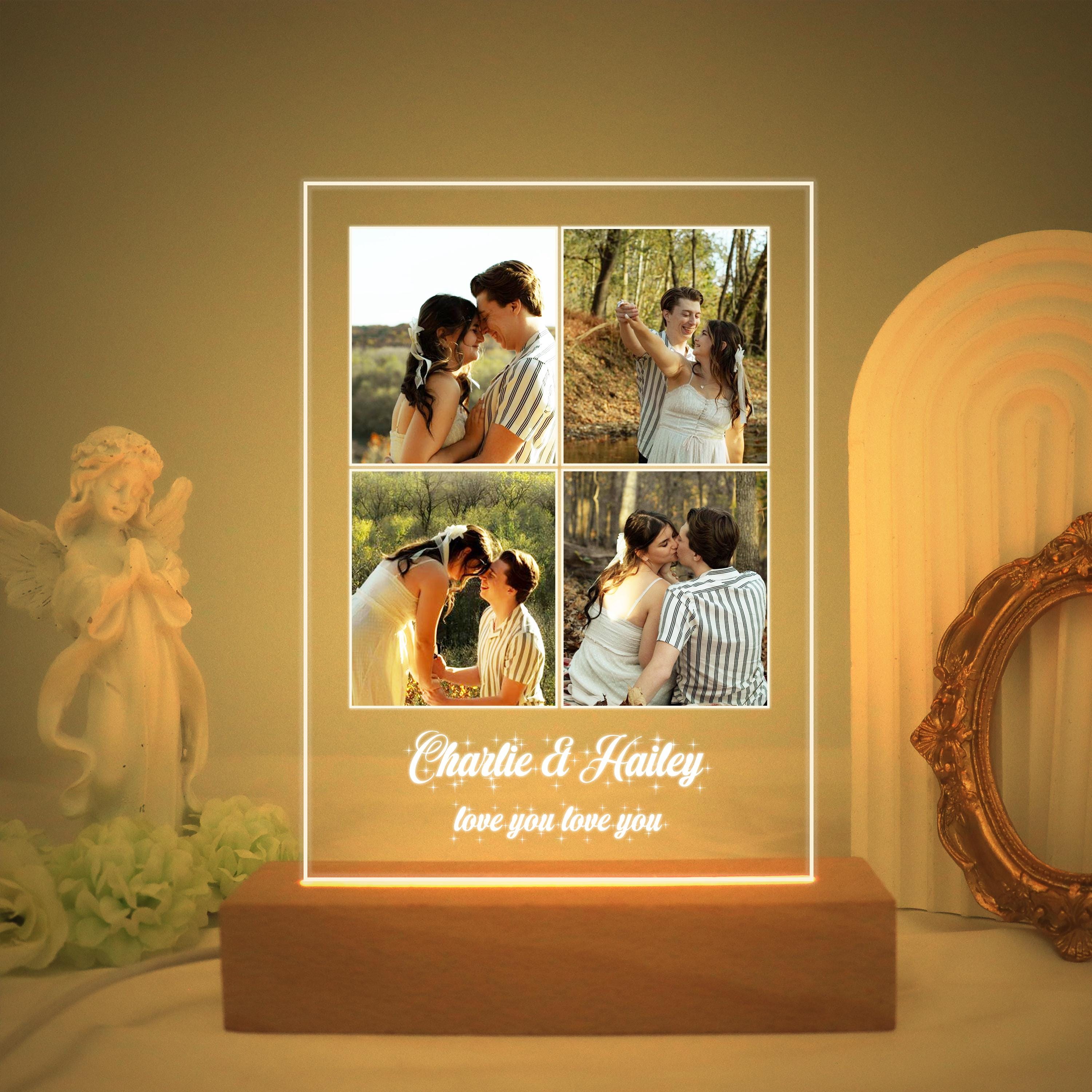 Custom Photo Night Light,picture LED Light,personalized Photo Lamp ...