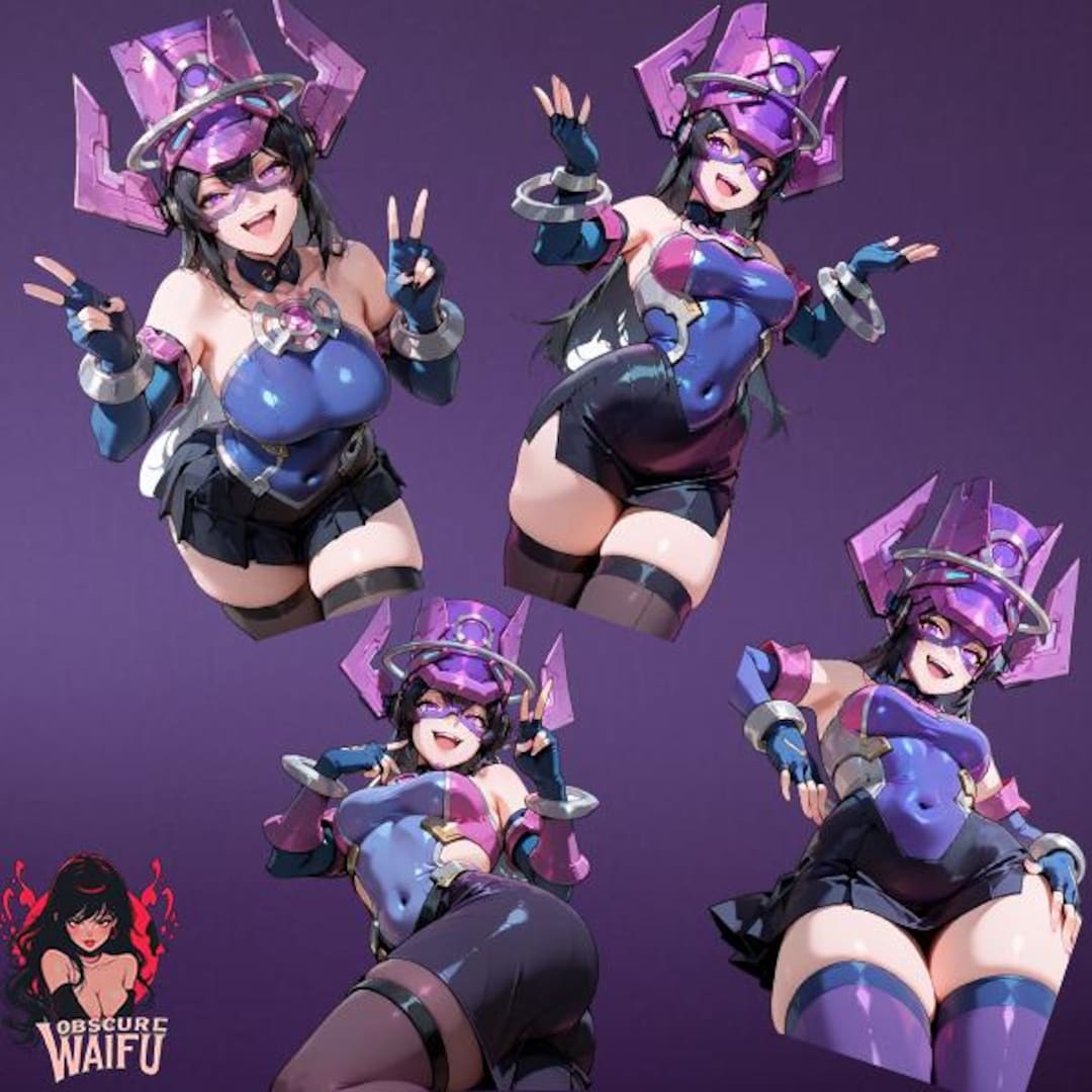 Galacta Marvel Rivals Waifu Decal Sticker 4 Pack - Unique Designs for ...