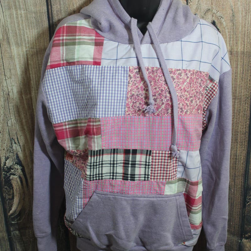 Patchwork Hoodie - Etsy