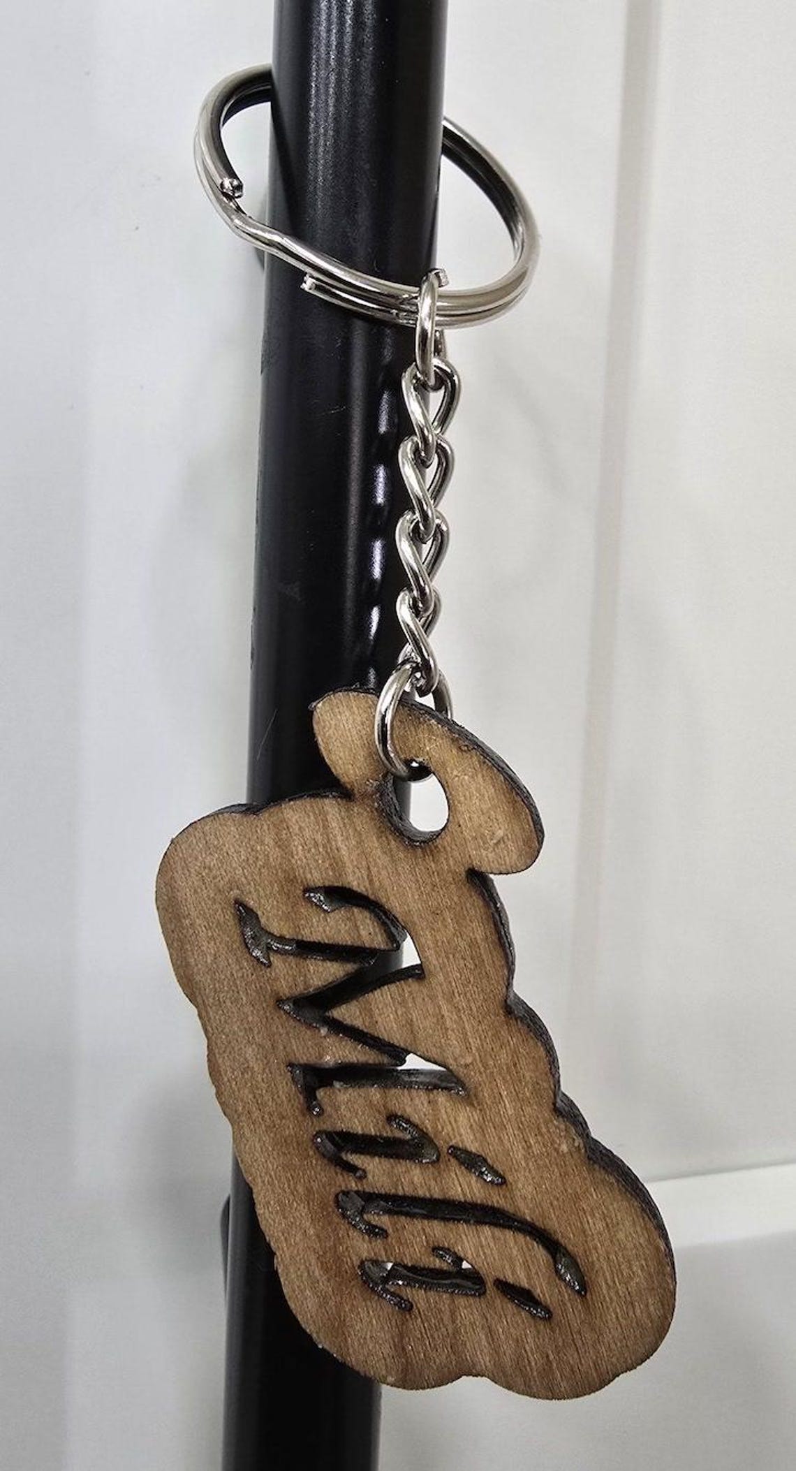 Customized Laser-engraved Wood Keychain - Etsy