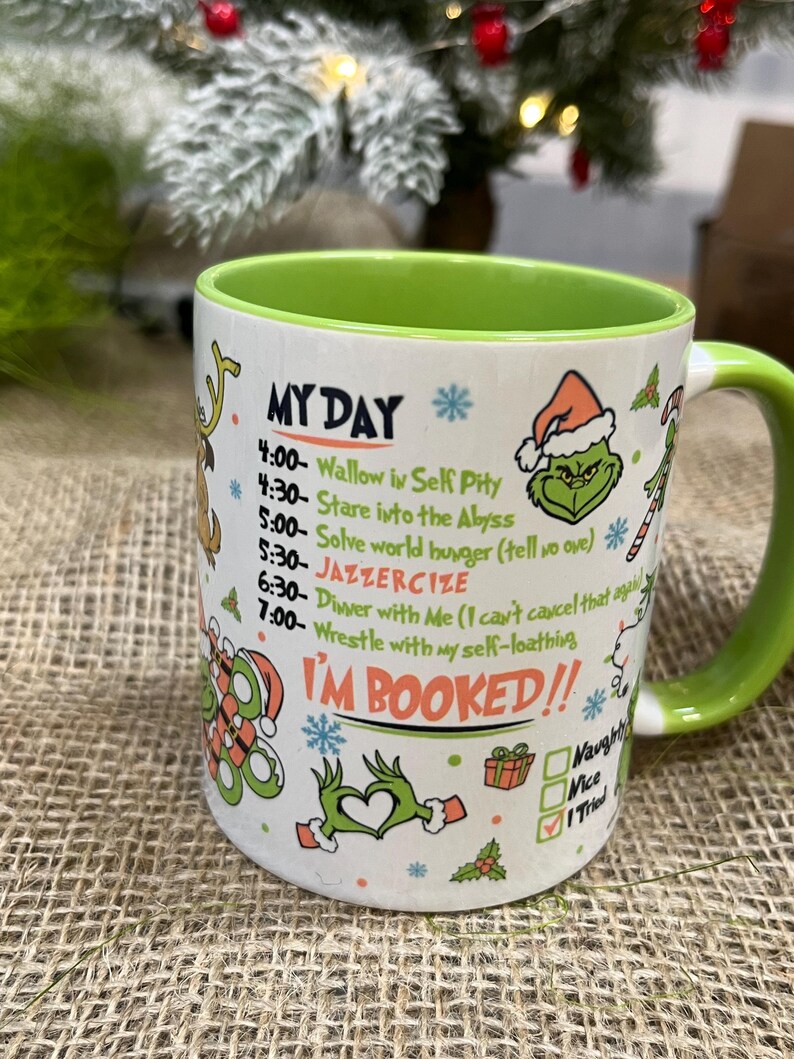 Christmas Grinch Ceramic Mug - Etsy