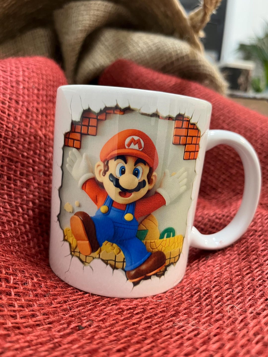 Ceramic Mug super Mario Bros JUMP - Etsy