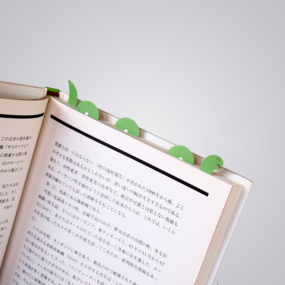 Nessie Sticky Page Markers - Loch Ness Monster Index Tab Stickies for ...