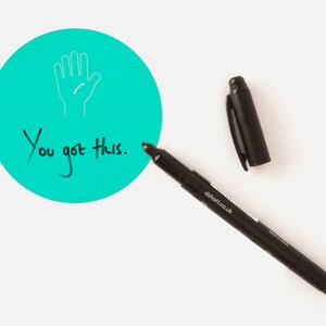 Wave Memo (hand, Turquoise) - Unique Paper Stationery - Designed and ...