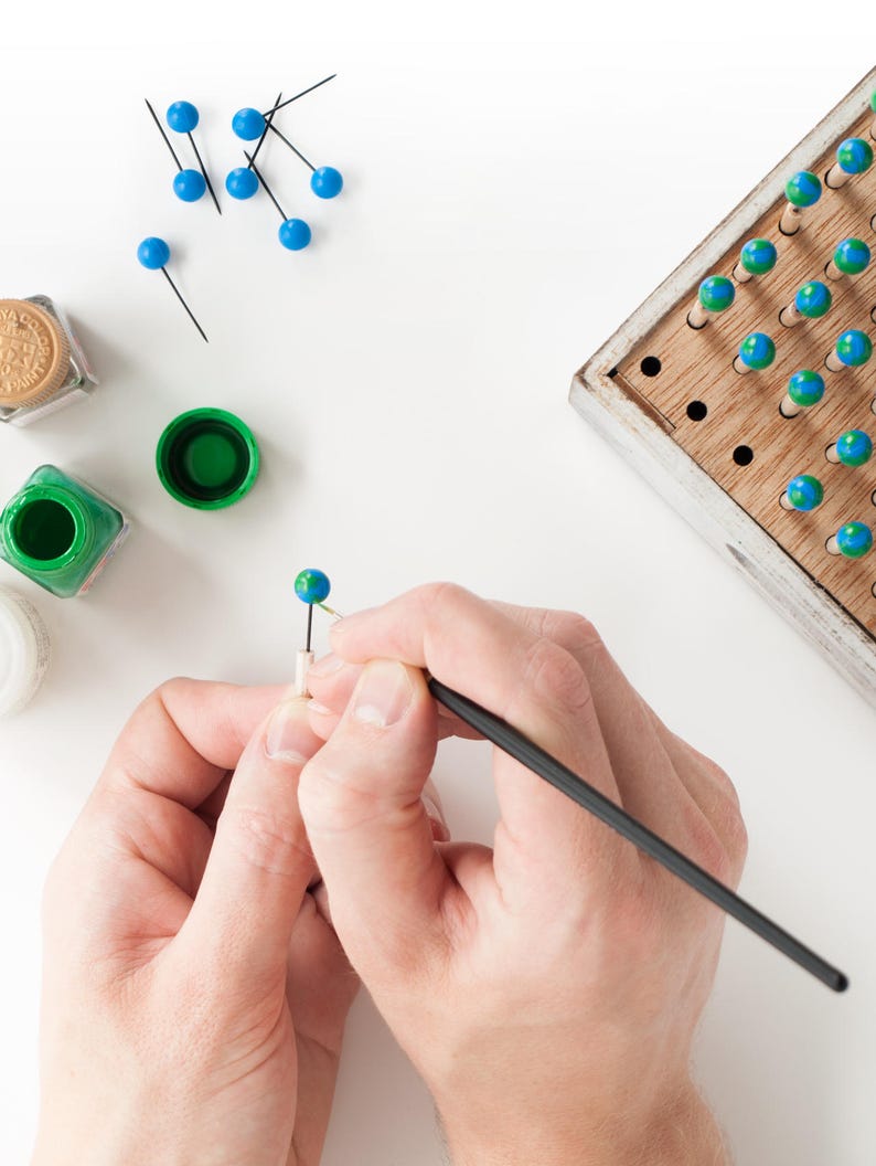 Planet Pins - Hand-painted Solar System Stationery (push Pins for Your ...