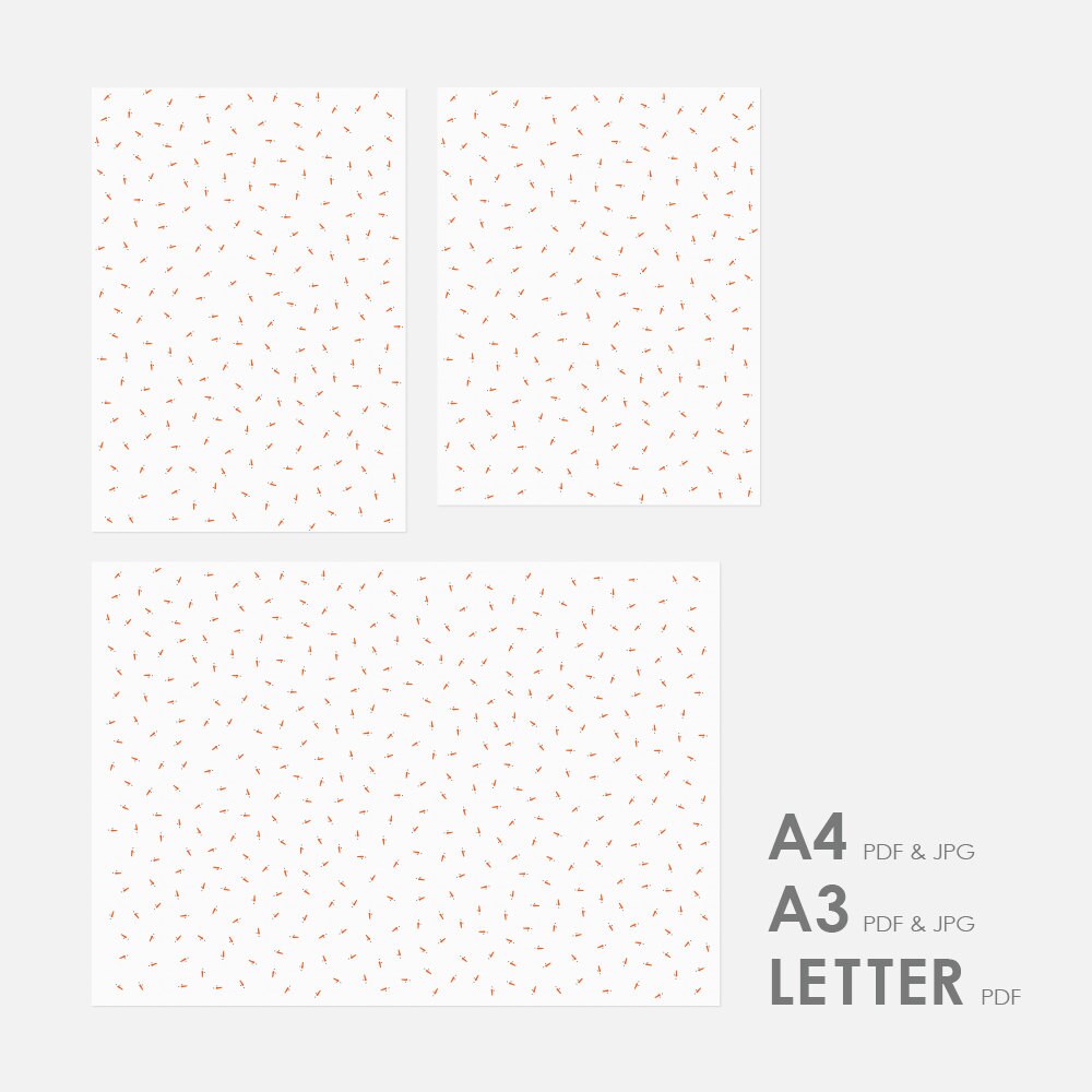 SNOWMAN Printable Gift Wrap. Minimal Wrapping Paper A4 & A3 - Etsy