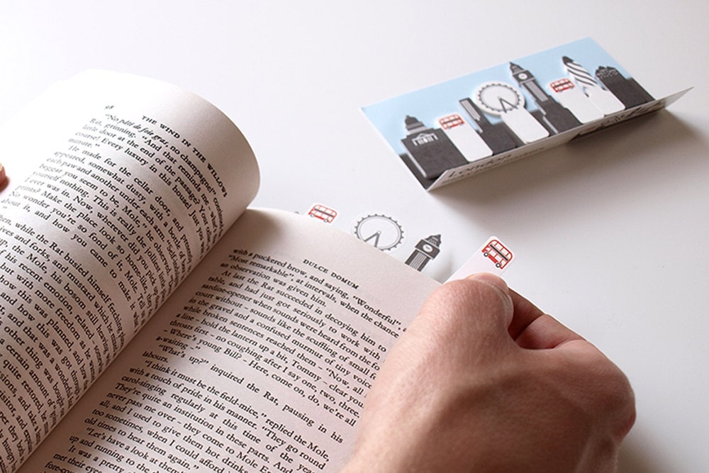 London Sticky Page Markers City Skyline Stickies for | Etsy