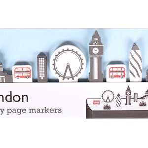 London Sticky Page Markers - City Skyline Stickies for Stationery ...