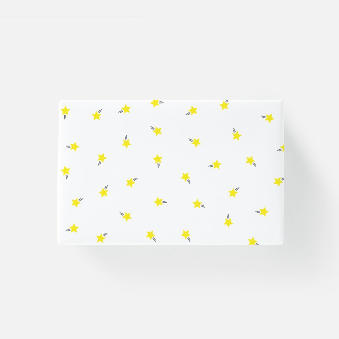 STAR - Minimal Printable Gift Wrap. Designer Wrapping Paper, A4 & A3 ...