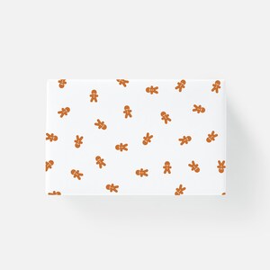 GINGERBREAD MAN - Minimal Printable Gift Wrap. Designer Wrapping Paper ...