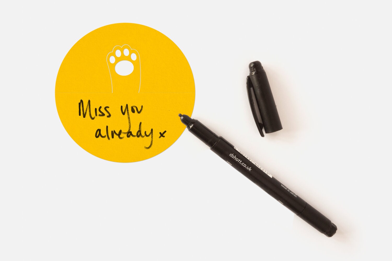 Wave Memo (paw, Ginger) - Unique Paper Cat Stationery - Designed and ...