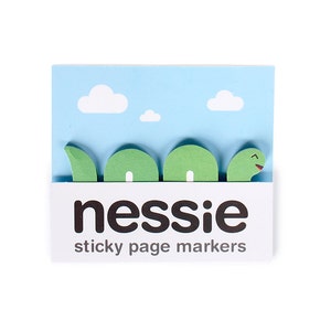 Nessie Sticky Page Markers - Loch Ness Monster Index Tab Stickies for ...