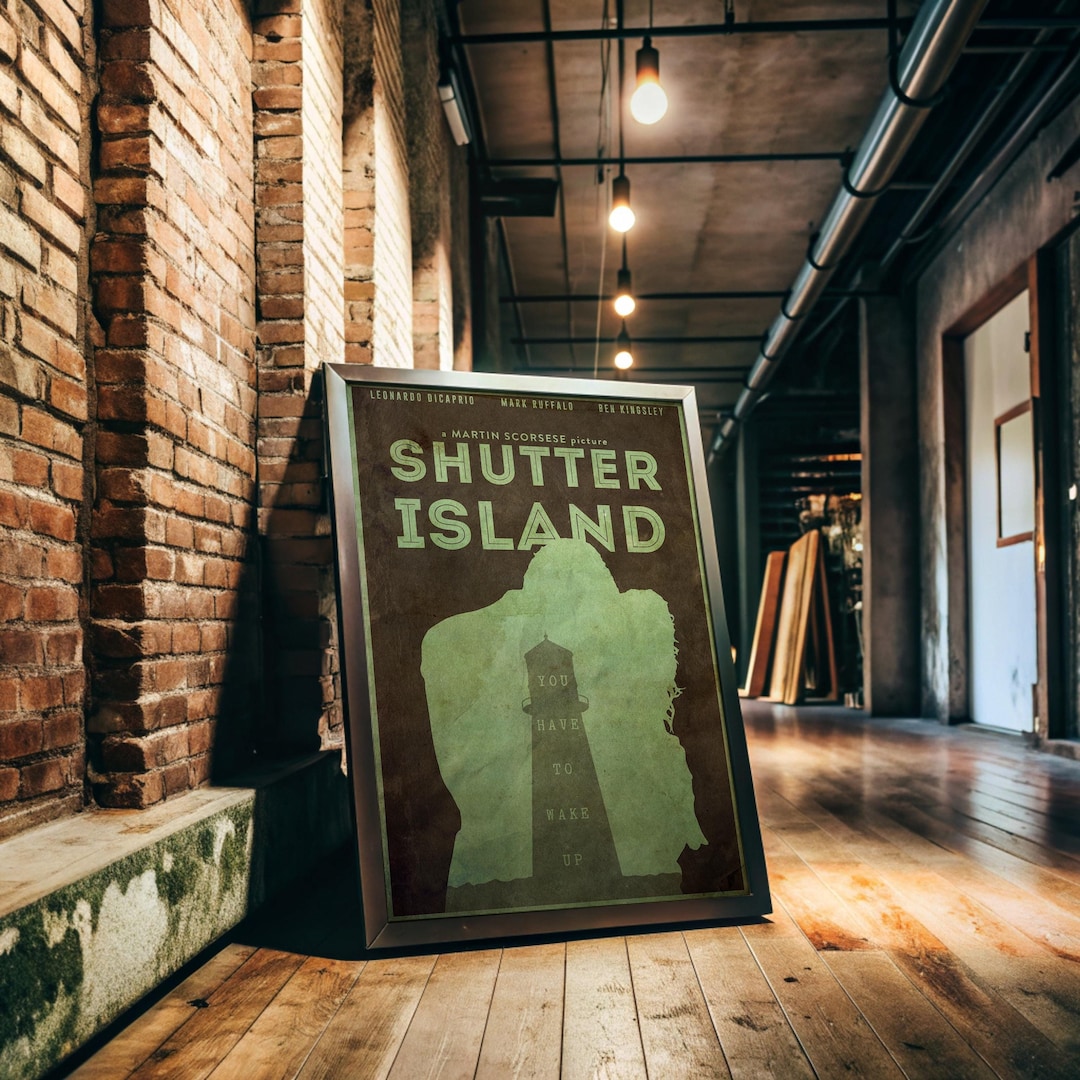 Shutter Island Movie Poster - Psychological Thriller Wall Art, Leonardo ...