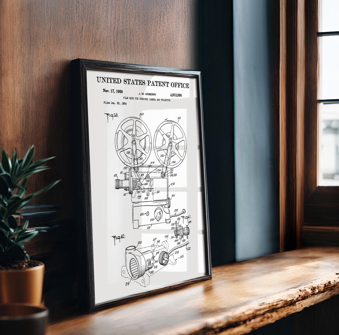 Camera and Projector Patent Poster - Vintage Print, Wall Art for ...