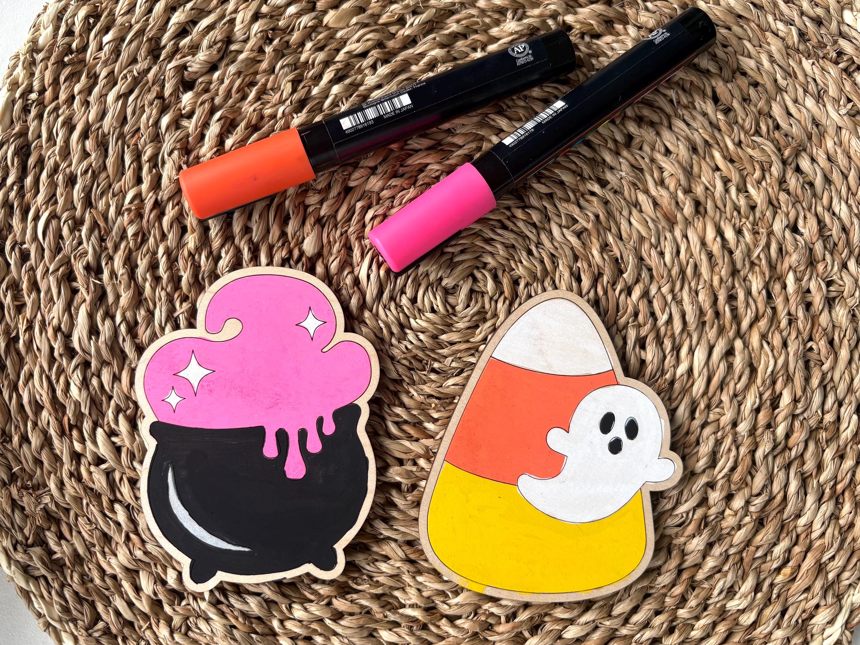 DIY Halloween Craft for Kids SVG, Halloween Shapes SVG, Halloween Paint ...