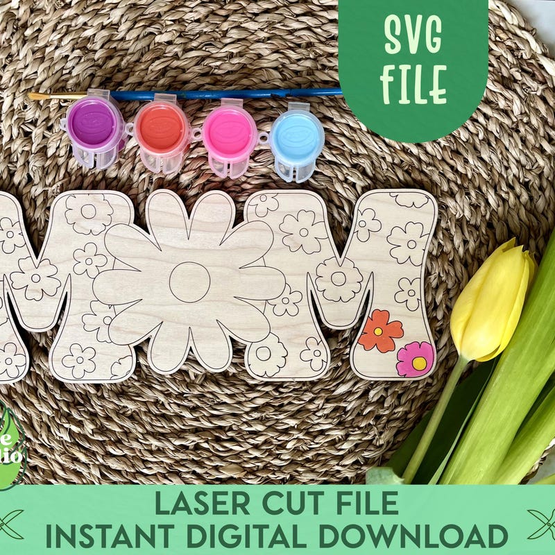 Kids Cutouts Paint Kit File - Etsy