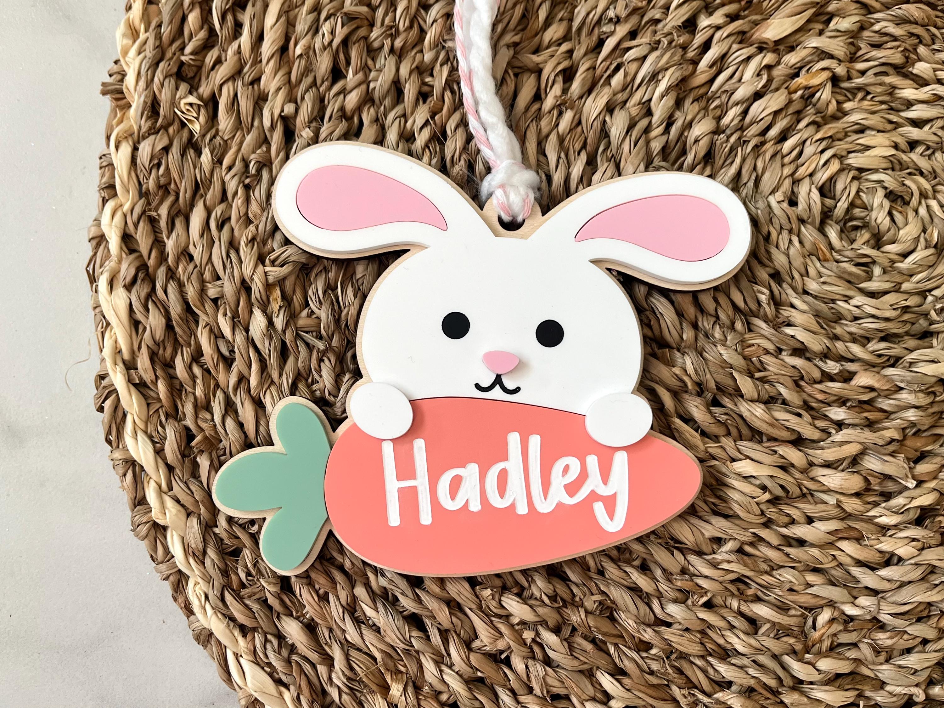 Bunny Carrot Easter Basket Tag SVG, Easter Basket Stuffers, Carrot Gift ...