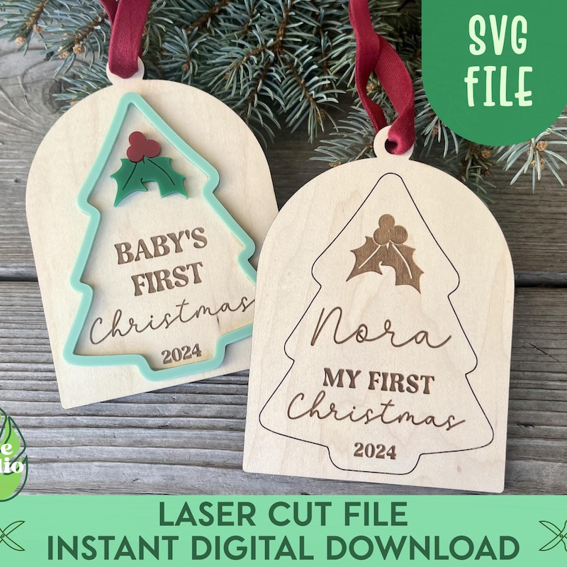 Babys First Christmas Svg - Etsy