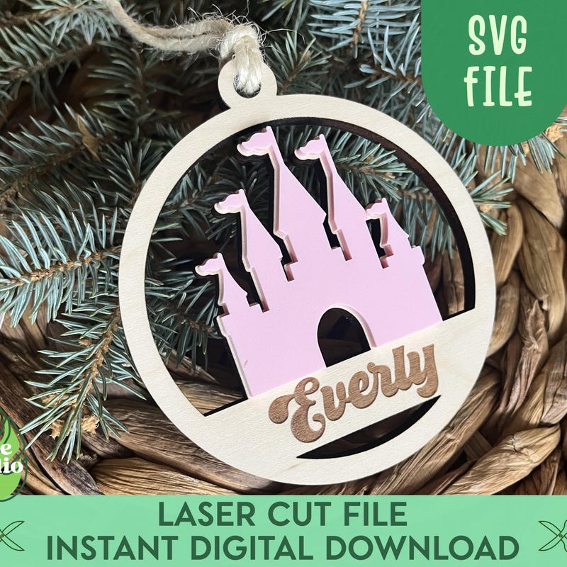 Laser Svg Princess Castle - Etsy