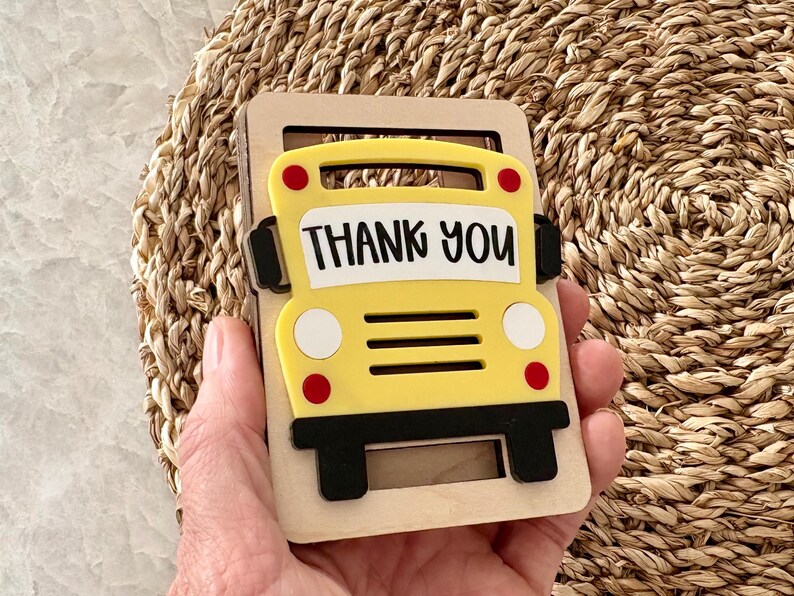 Bus Driver Gift Card Holder SVG, Driver Thank You Gift, Gift Card ...