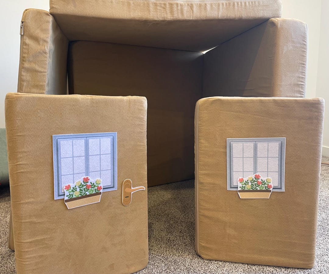 Front Door and Windows Play Couch, Nugget Couch Felt Accessories ...