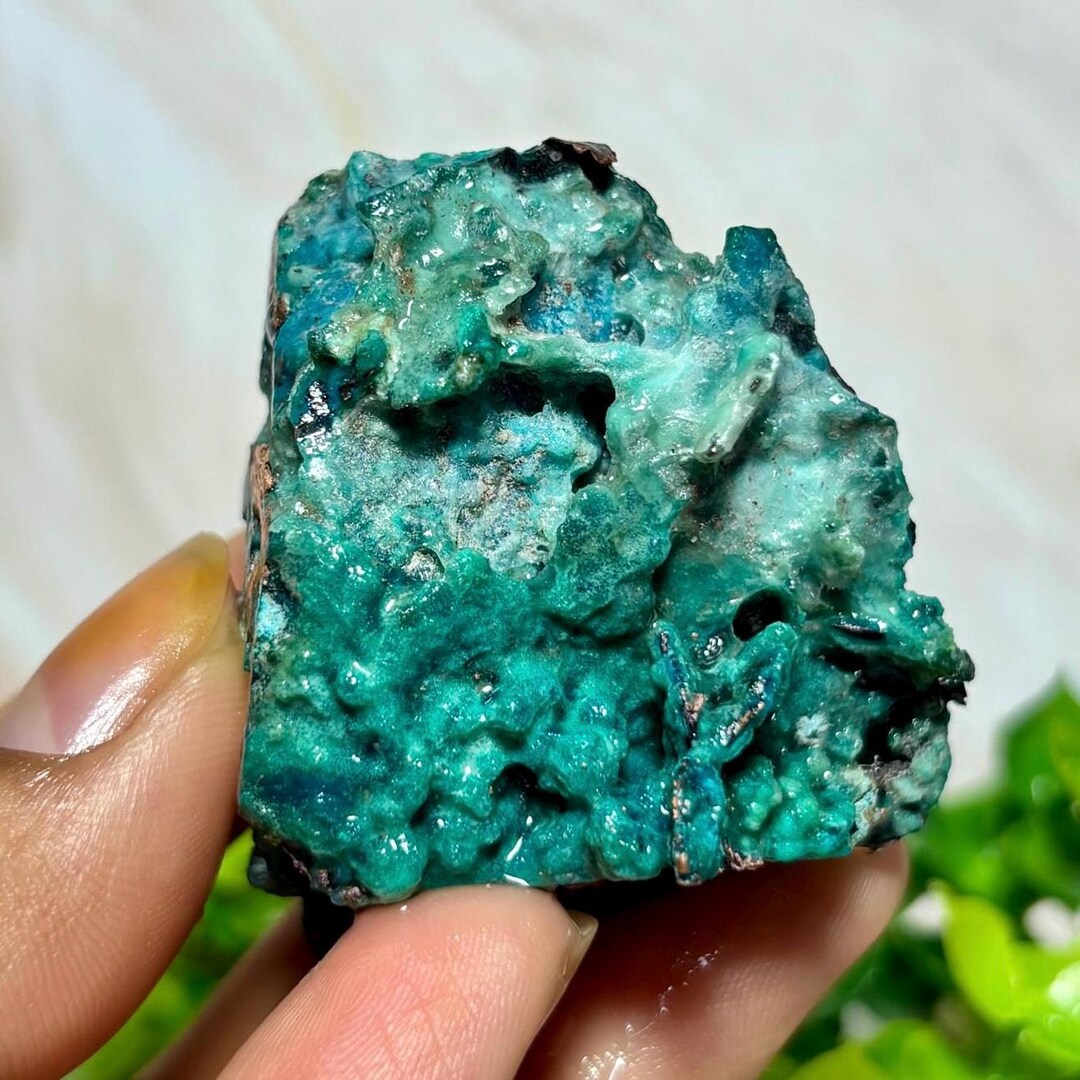 Specimen Chrysocolla Native Copper - Blue Chrysocolla - Gemstone Size ...