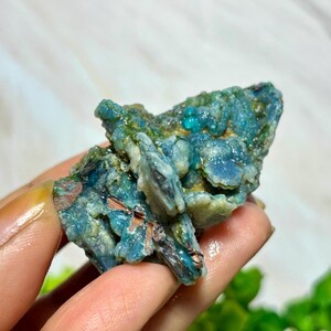 Specimen Botryoidal Chrysocolla Native Copper Blue Chrysocolla Gemstone ...