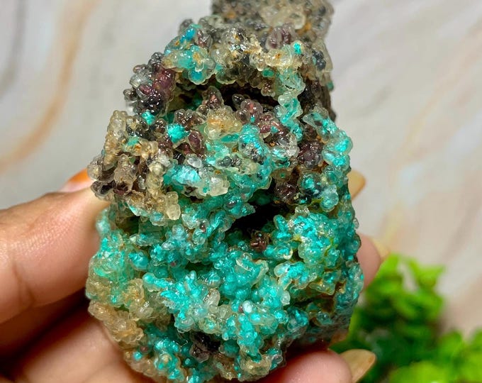 Specimen Botryoidal Chrysocolla Native Copper - Blue Chrysocolla ...