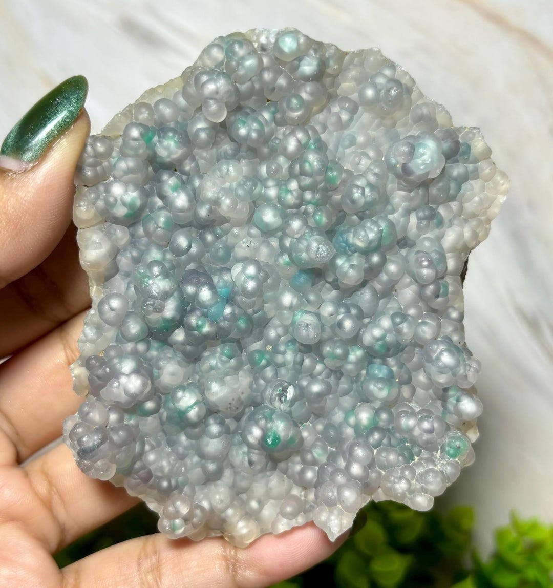 Botryoidal Chrysocolla From Indonesian Home Decor Gemstone Size 76,6x62 ...