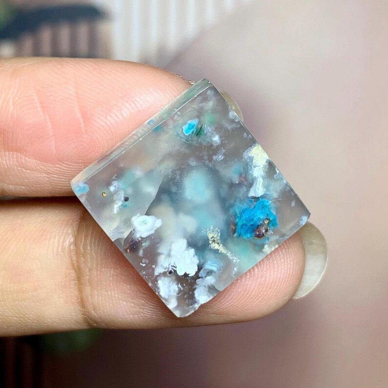 Aquadite Chrysocolla Confetti - Pendant - Cabochon - Gemstone Size ...