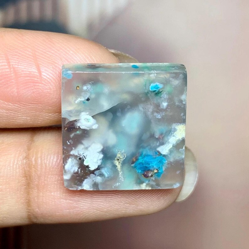 Aquadite Chrysocolla Confetti - Pendant - Cabochon - Gemstone Size ...