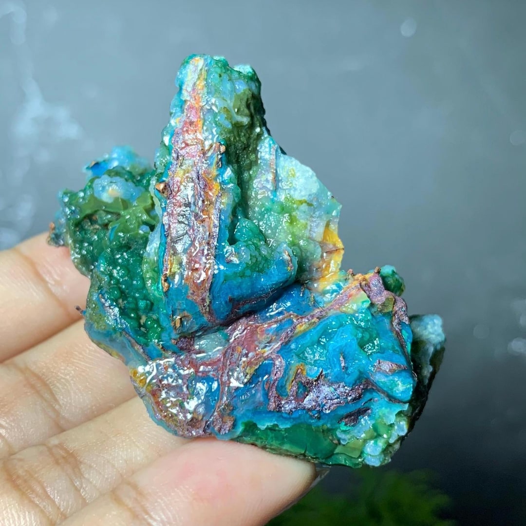 Specimen Botryoidal Chrysocolla Native Copper - Blue Chrysocolla ...