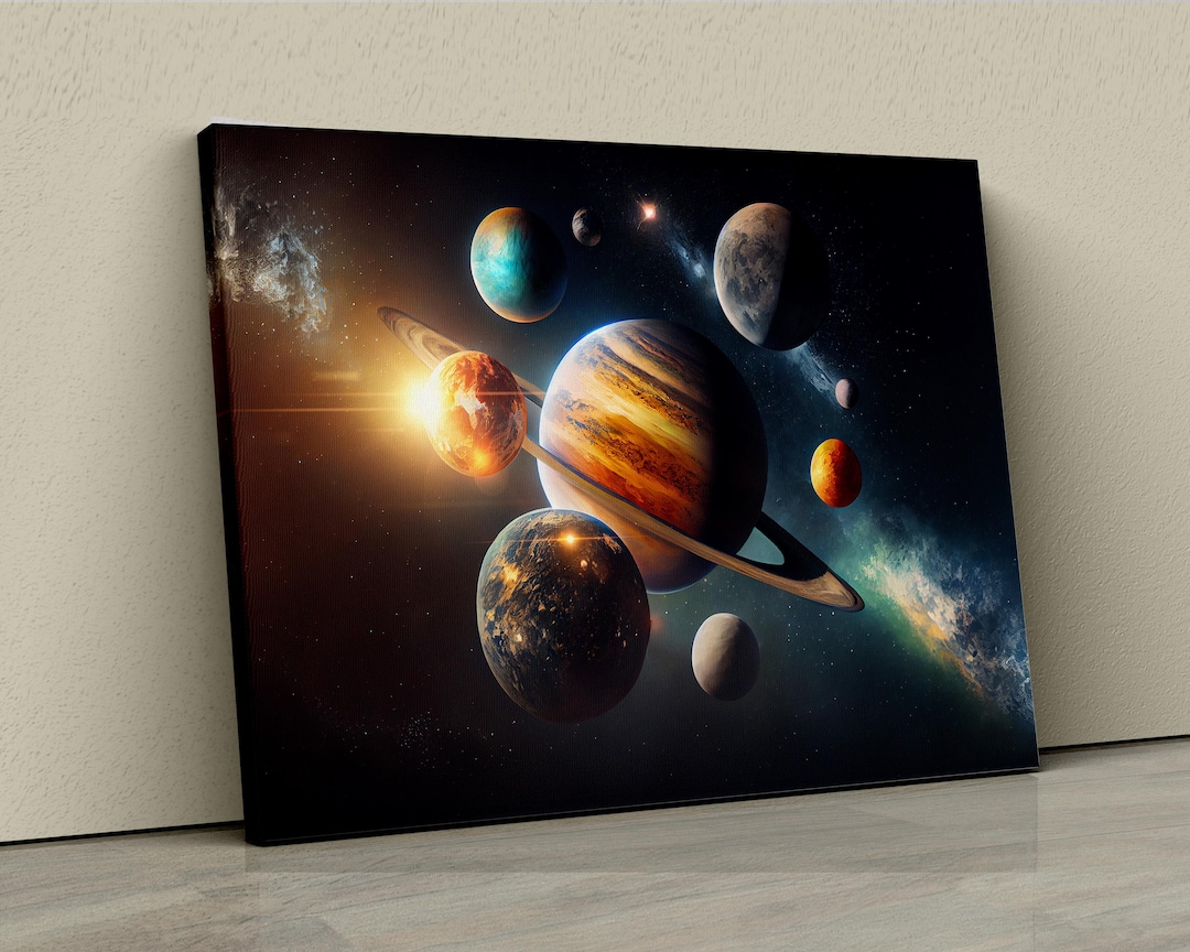 Solar System Outer Space Canvas – Stunning Planetary Art for Space ...