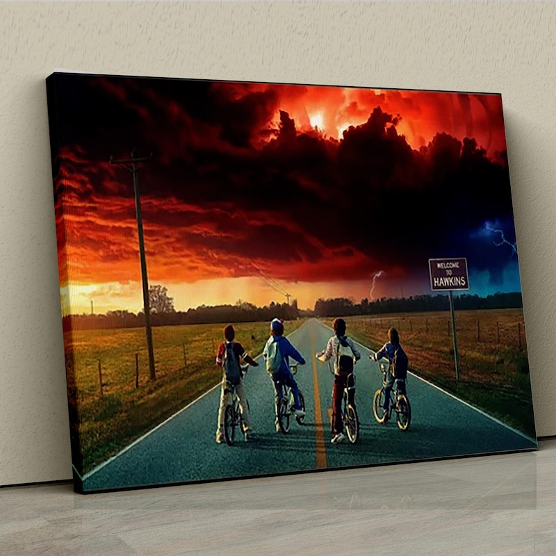 Strangers Things Painting - Etsy