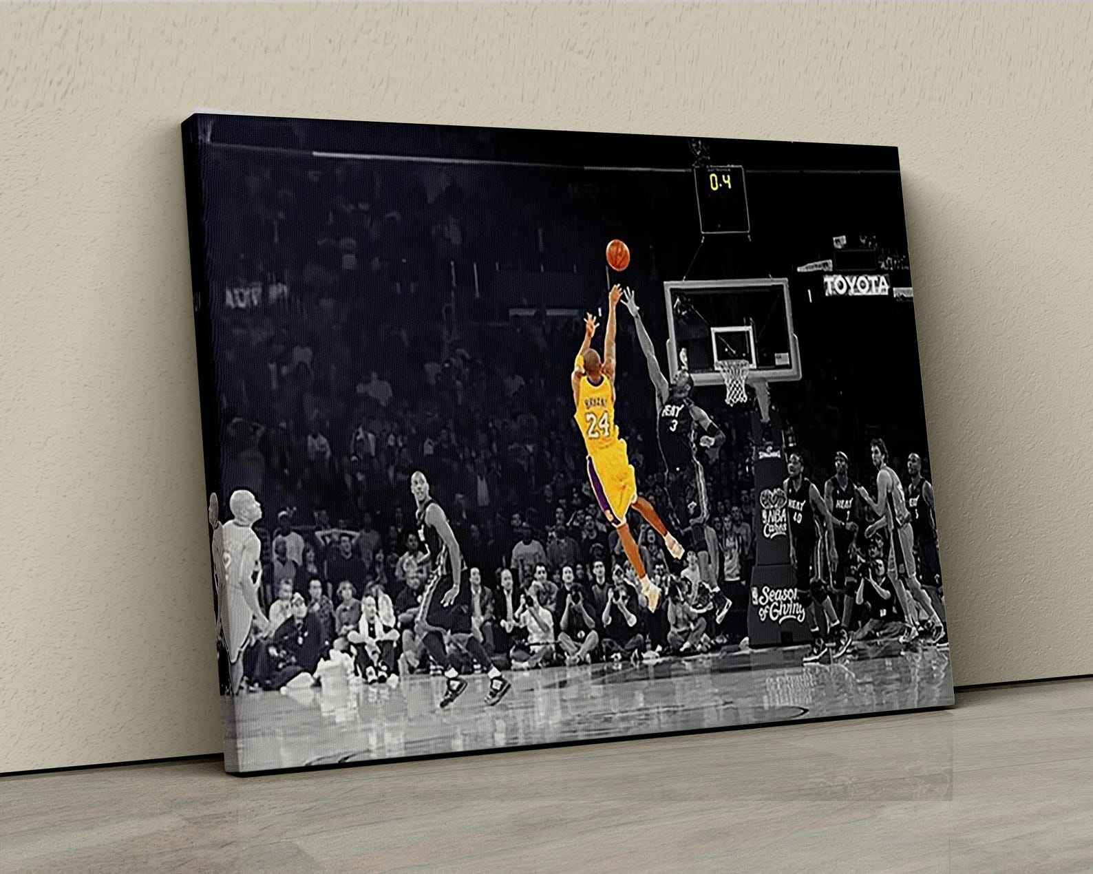 Kobe Bryant Last Shot Canvas – Iconic Tribute to the Black Mamba’s ...