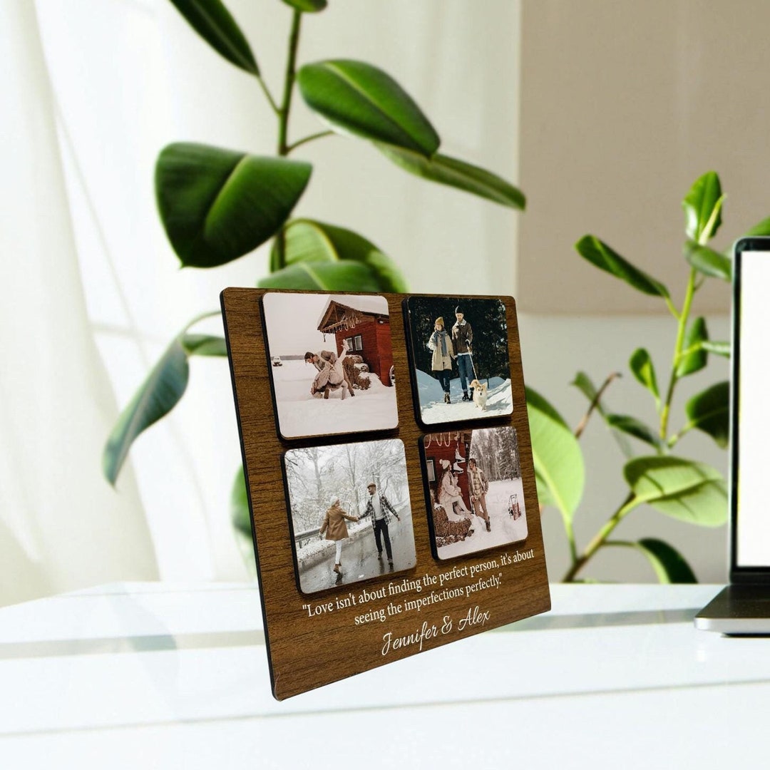Personalised Couple Photo Frame, Valentine's Day Gift, Couple Photo ...